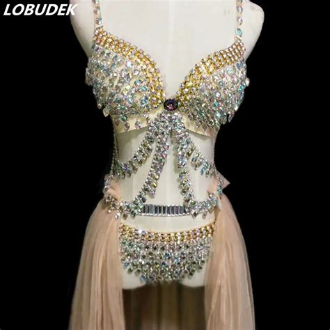 Rhinestone Fashion Dj Costumes Rhinestone Nightclub Costumes