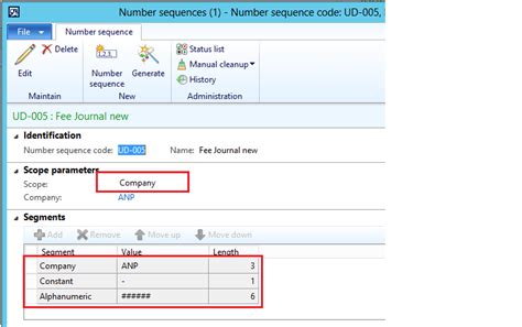 number sequence 0 does not exist while invoice proposal ax 2012