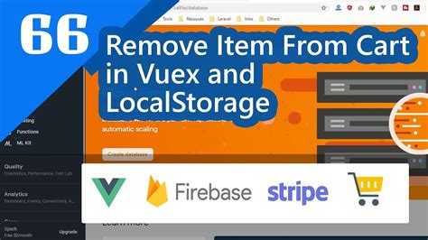 66 remove item from cart in vuex and localstorage youtube