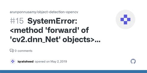 systemerror returned null without setting an error · issue 15