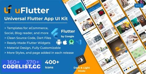 uflutter v1 3 universal flutter ui kit biggest kit widgets