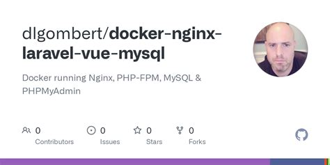 github dlgombert docker nginx laravel vue mysql docker running nginx