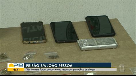 Três Homens São Presos Suspeitos De Tráfico De Drogas Em João Pessoa