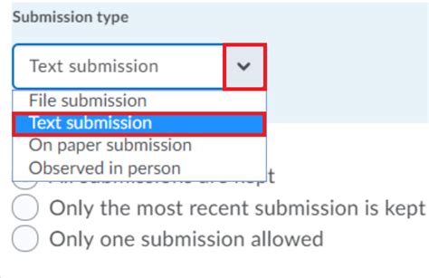creating an assessment dropbox