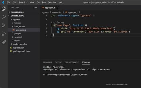 cypress tutorial
