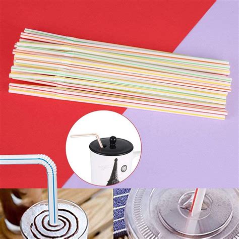 Lwzwm 500 Pack Straws Clearance Drinking Straws Plastic Drinking Straws