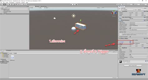 unity3d ตอนที่ 9 เหตุการณ์การชนกันของวัตถุ collision