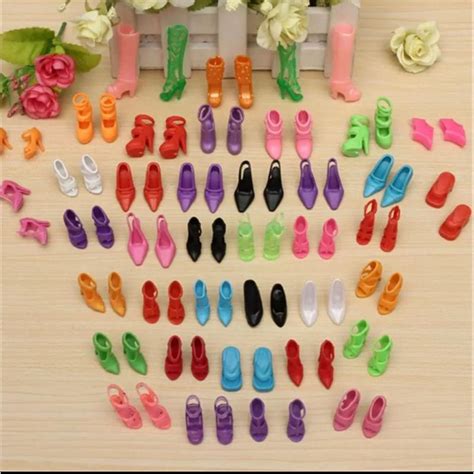 5 Pares Sapatinhos Barbie Boneca Barbie Sapatinhos Acessorios Para
