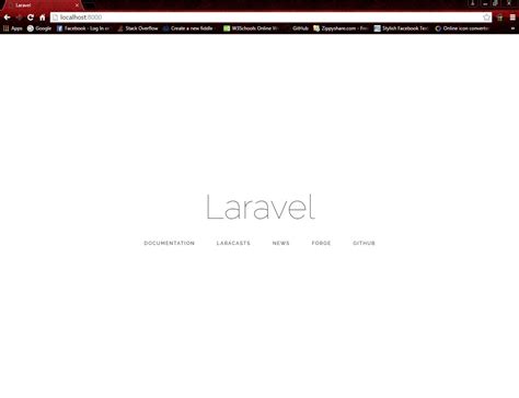 php starting of laravel in windows stack overflow