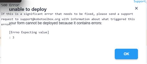 unable to deploy my form issues with model as survey name form