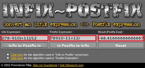 [algorithm java] jump infix expression to postfix java converts