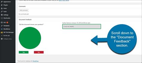 how to get visitor feedback from documents in wordpress greengeeks
