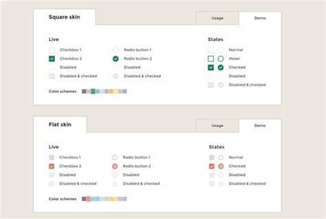 best free js libraries for custom radios and checkboxes designmodo