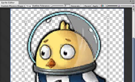 sprite editor custom physics shape unity manual