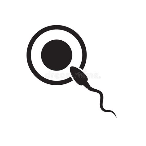 Sperm And Egg Cell Icon Stock Vector Illustration Of Sign 153384126