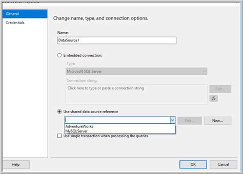 sql server reporting services ssrs 2017 data sources