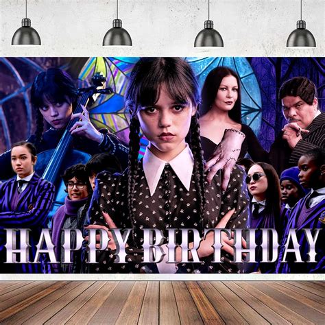 Buy 5x3ft Wednesday Happy Birthday Backdrop Wednesday Party