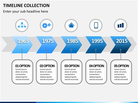 timelines collection powerpoint template ppt slides sketchbubble