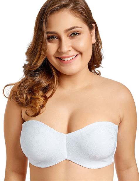 Delimira Womens Floral Jacquard Non Padded Underwire Minimizer