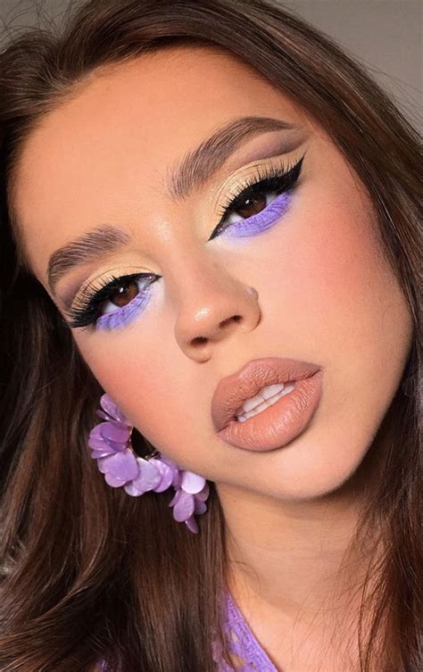 25 Soft And Ethereal Summer Makeup Delight Nude Cut Crease Lilac