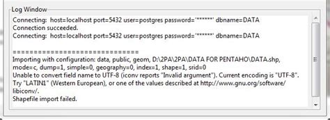 problem in importing shapefile to postgis with postgis shapefile