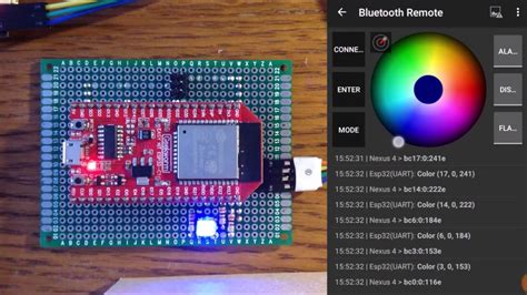 esp32 ble server part i rgb led control using the