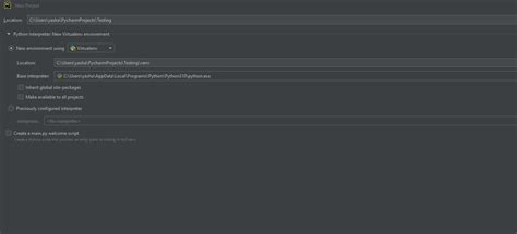 failed to create a virtual environment ides support intellij