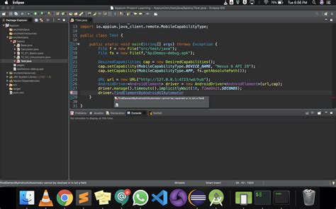 unable to resolve findelementbyandroiduiautomator with