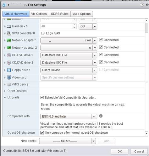 how to upgrade vm hardware version in vmware esxi windows os hub