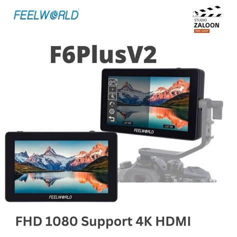 Feelworld F6 Plus V2 มอนิเตอร์กล้อง Dslr หน้าจอสัมผัส 6 นิ้ว Ips