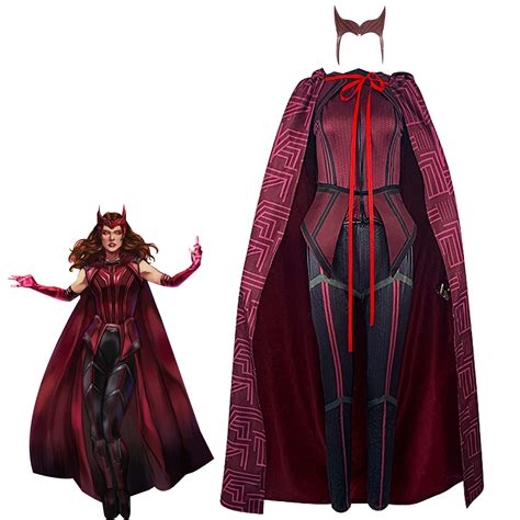 Disfraz De Wanda Maximoff Cos B09cl1jytd