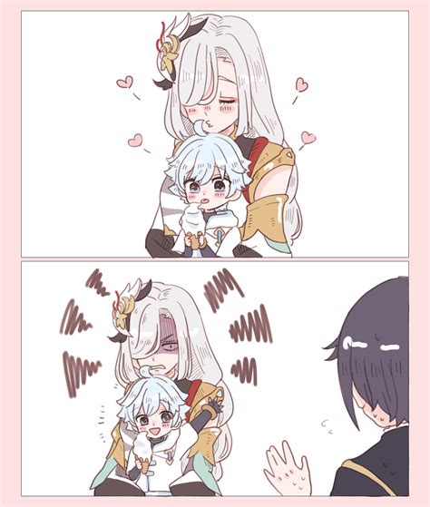 Shenhe Chongyun And Xingqiu Genshin Impact Drawn By Cocotsuko1204