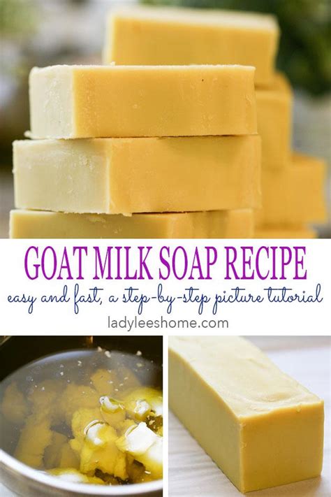 Goat Milk Soap Recipe Easy And Fast Step By Step Picture Tutorial
