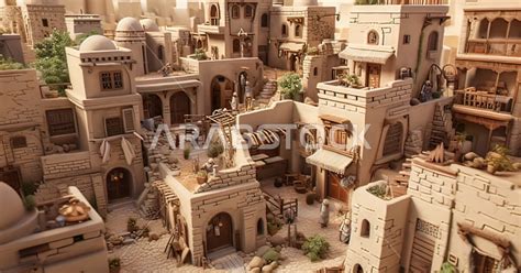 دبي المصغرة قديما، بيوت تراثية شعبية من الطوب الطيني في الإمارات