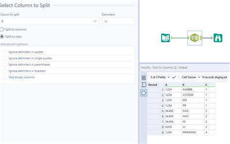 solved how to separate cell value based on blank space alteryx community