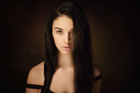 Wallpaper Alla Berger Women Face Maxim Maximov Portrait Model