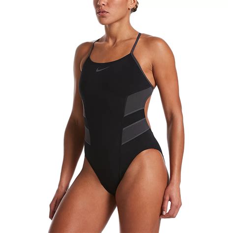 Nike Womens Swim Vex Colorblock Racerback 1 Piece Swimsuit Academy