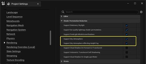 sky atmosphere component properties in unreal engine unreal engine 5