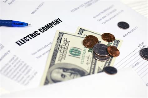 Premium Photo Abstract American Electricity Bill Concept Of Saving