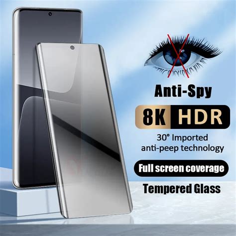 3d Curved Privacy Screen Protector For Xiaomi 13 12s 11 Ultra Anti Spy