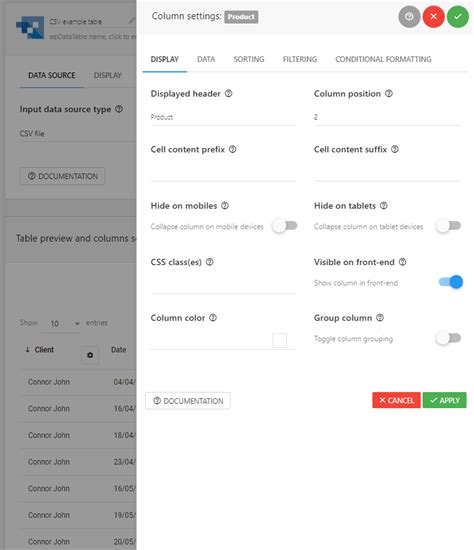wpdatatables wordpress tables and table charts plugin wordpress