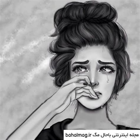 تصاویر نقاشی دختر غمگین ️ [ بهترین تصاویر ]