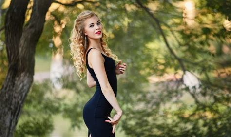 Wallpaper Forest Women Outdoors Model Blonde Depth Of Field Long