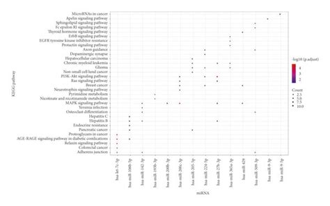 Prediction Of Target Genes Of Mirna And Enrichment Analysis A The