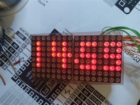 matrix ntp clock with esp8266 elektronik