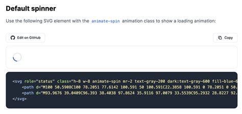 how to build a spinner loader component using flowbite and tailwind