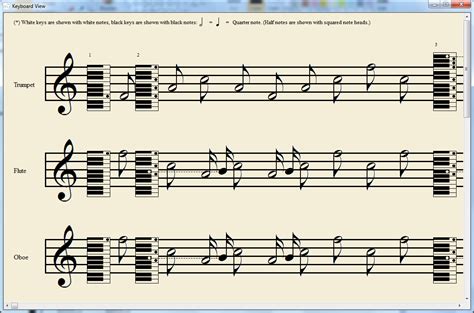 keyboard view score musescore