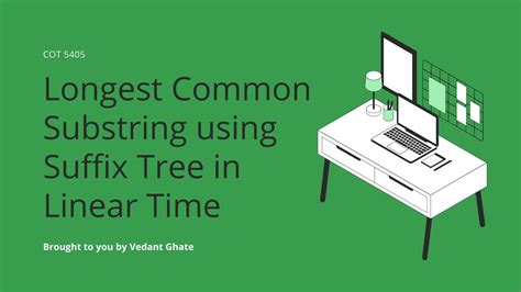 longest common substring using suffix tree youtube