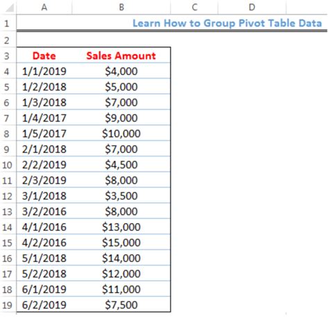 how to grouping data in excel