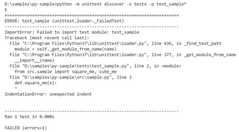 why is python unittest file not discovered techbrij